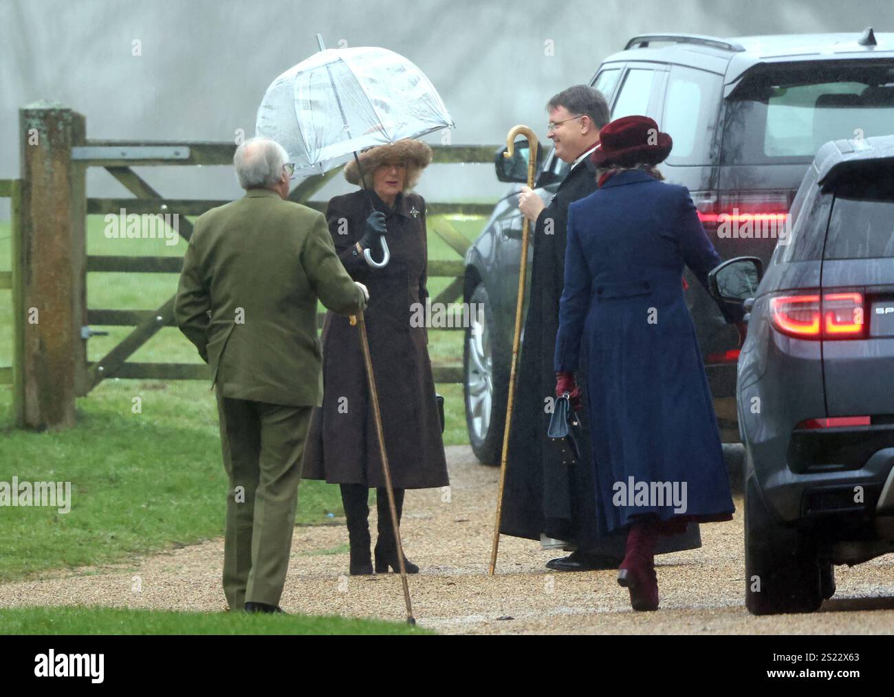 Sandringham, UK. 05th Jan, 2025. Queen Camilla and King Charles III ...