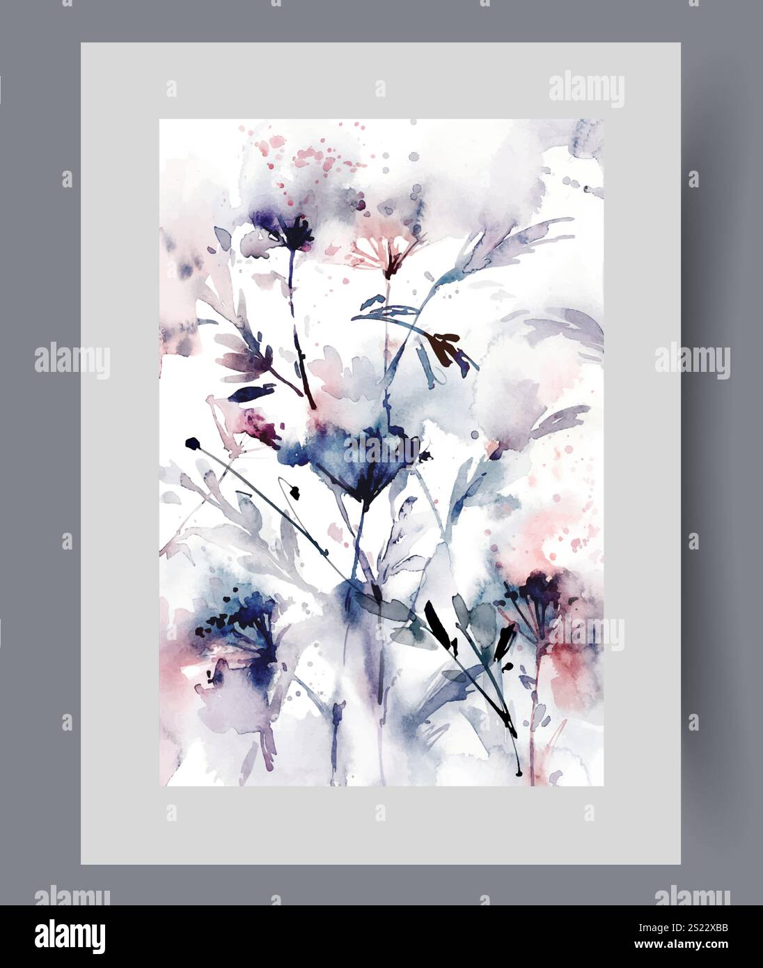 Field plants with splashes of paint symbolize diversity of nature on ...
