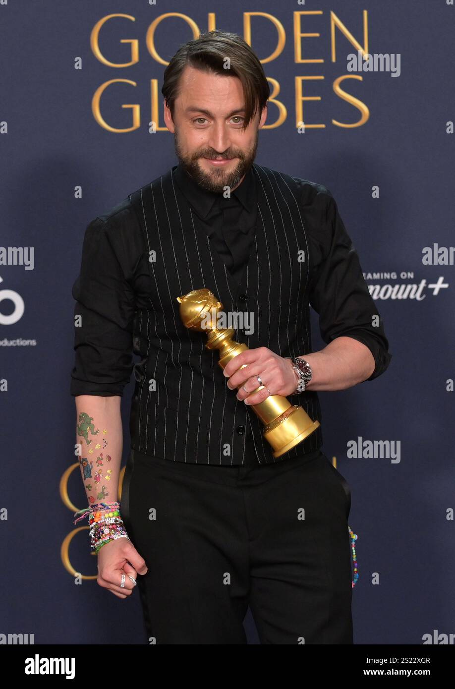 Beverly Hills, USA. 05th Jan, 2025. Kieran Culkin in the press room at ...