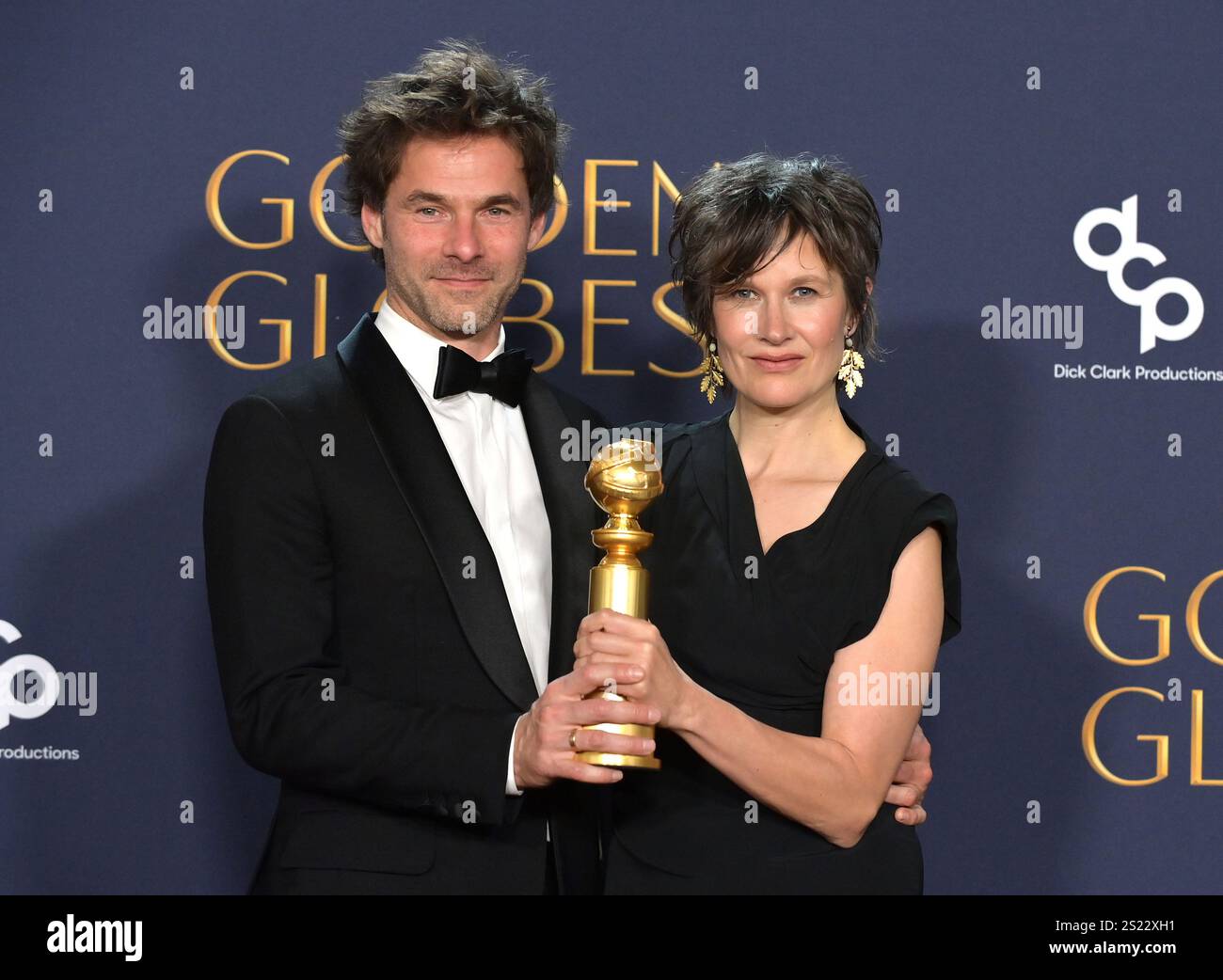 Beverly Hills, USA. 05th Jan, 2025. Clément Ducol and Camille Dalmais ...