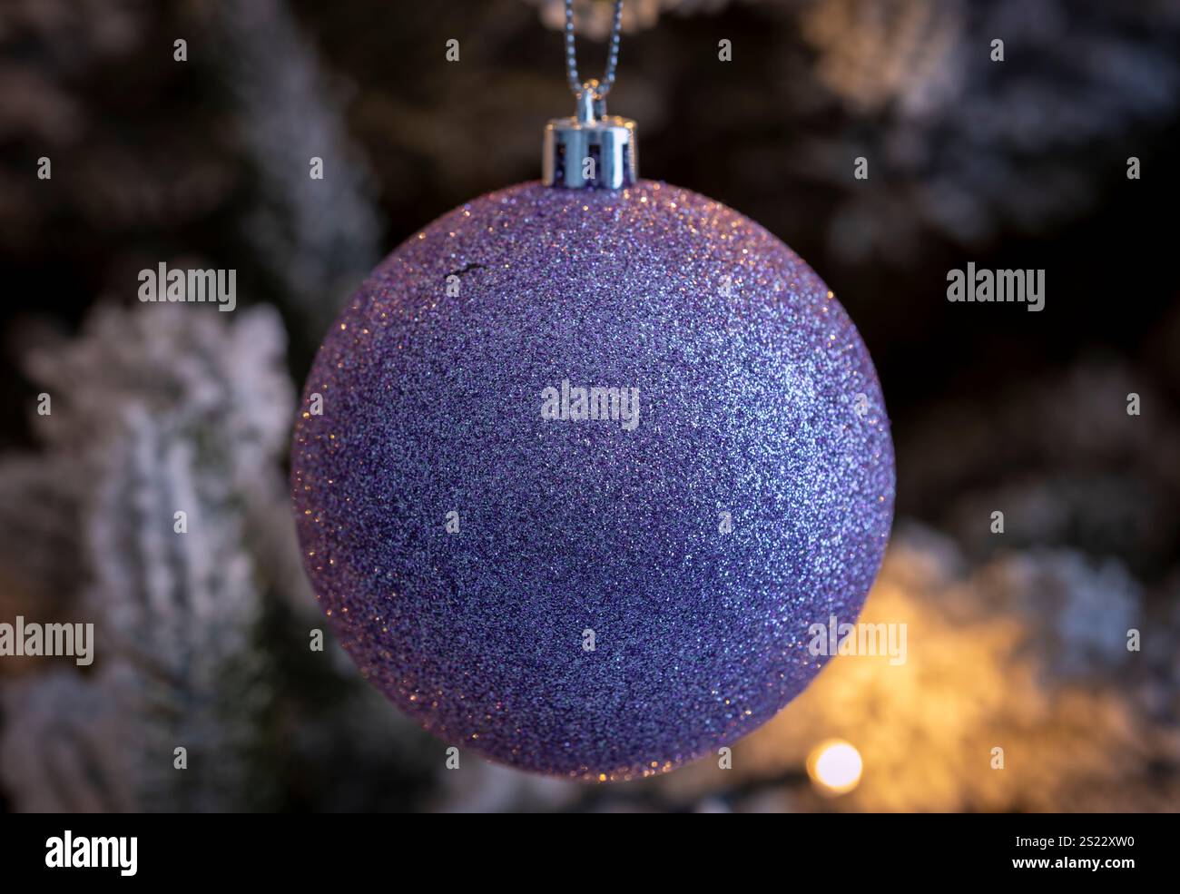 Christmas Bobble with glistening Chrystal embellishments Stock Photo ...