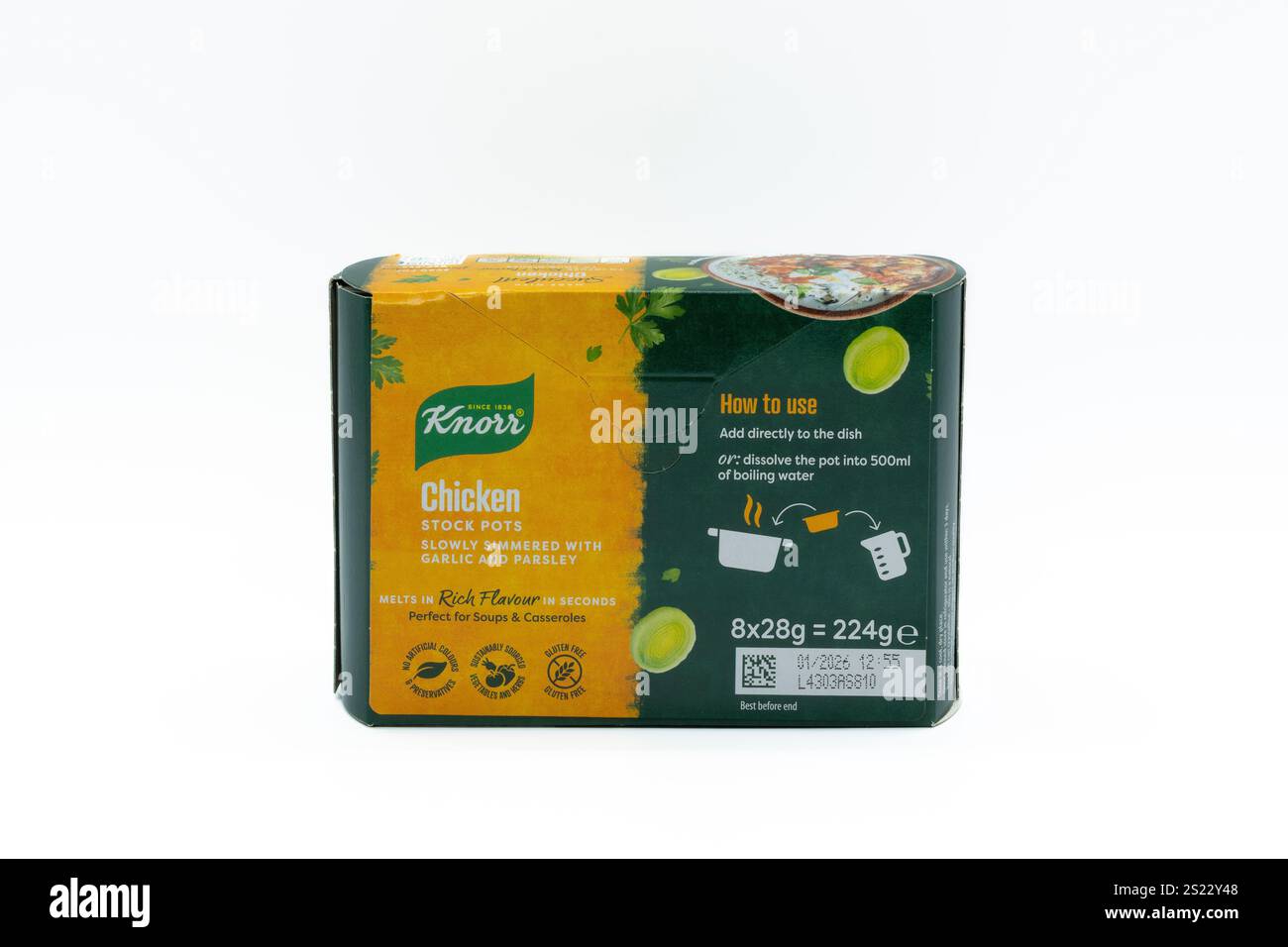 Irvine, Scotland, UK - December 23, 2024: Knorr branded chicken stock ...