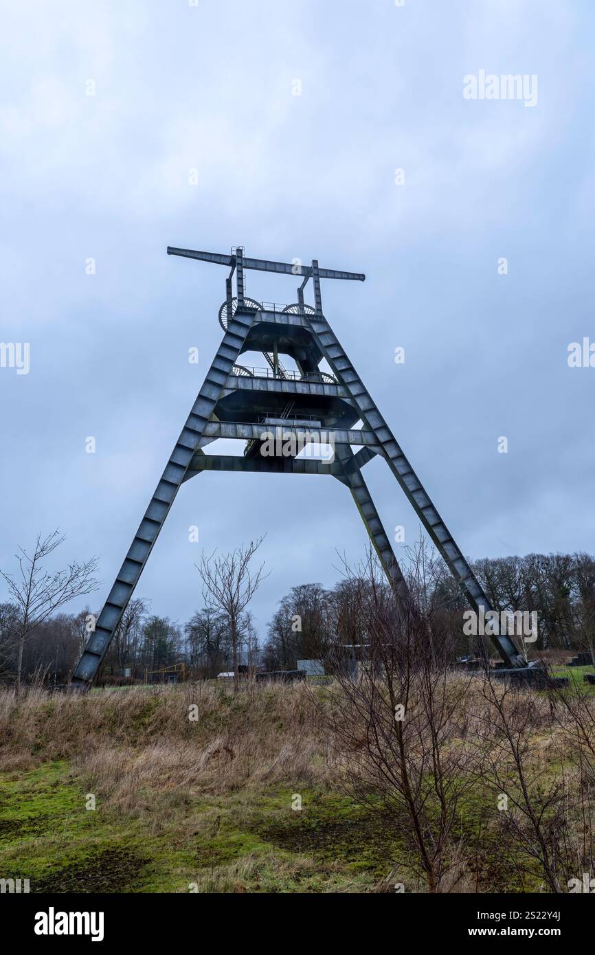 Barony A-Frame pit-head winding head gear tower memorial and visitor ...