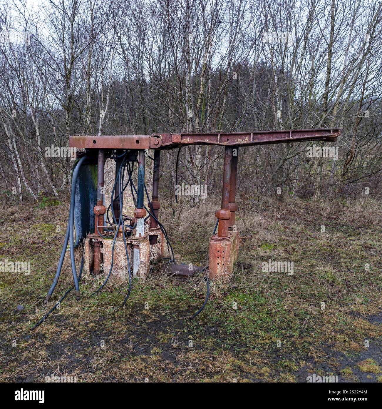 Barony A-Frame pit-head winding head gear tower memorial and visitor ...