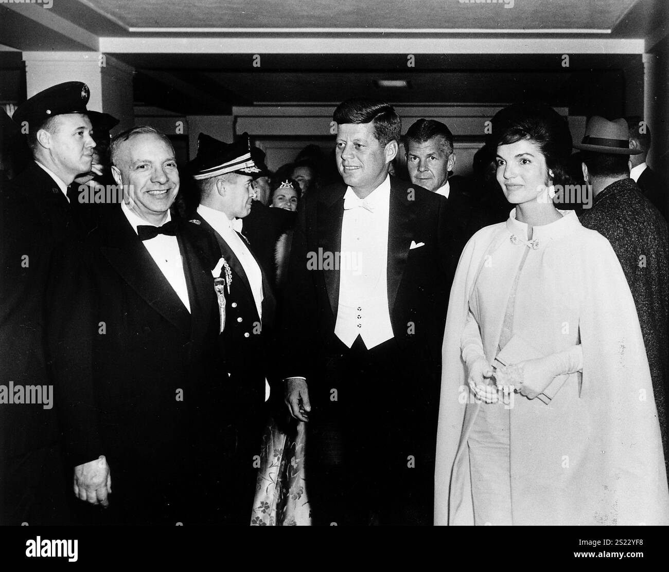 President John F. Kennedy and First Lady Jacqueline Kennedy arrive at ...