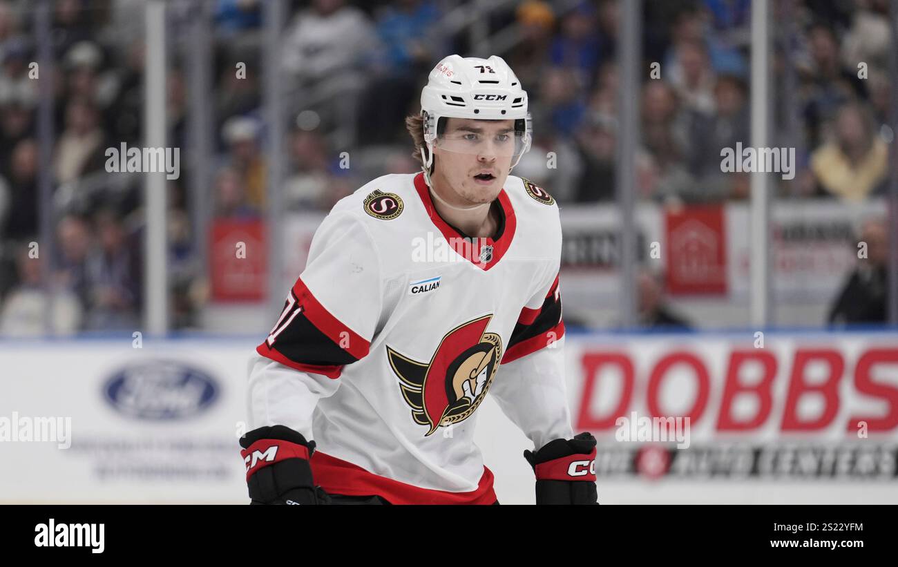 Ottawa Senators' Ridly Greig in action during the third period of an ...