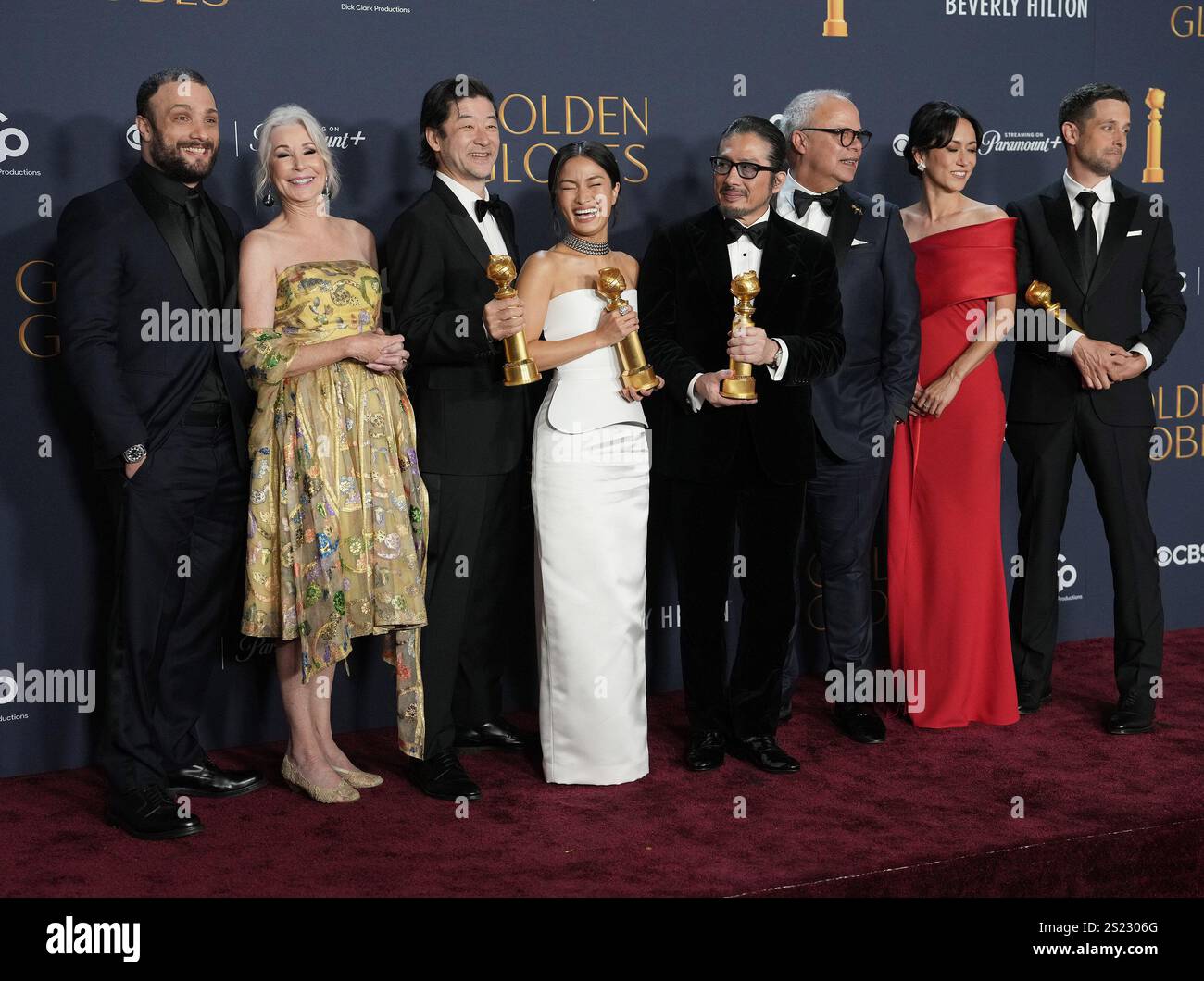 (L-R) SHOGUN Cast & Crew - Cosmo Jarvis, Michaela Clavell, Tadanobu ...