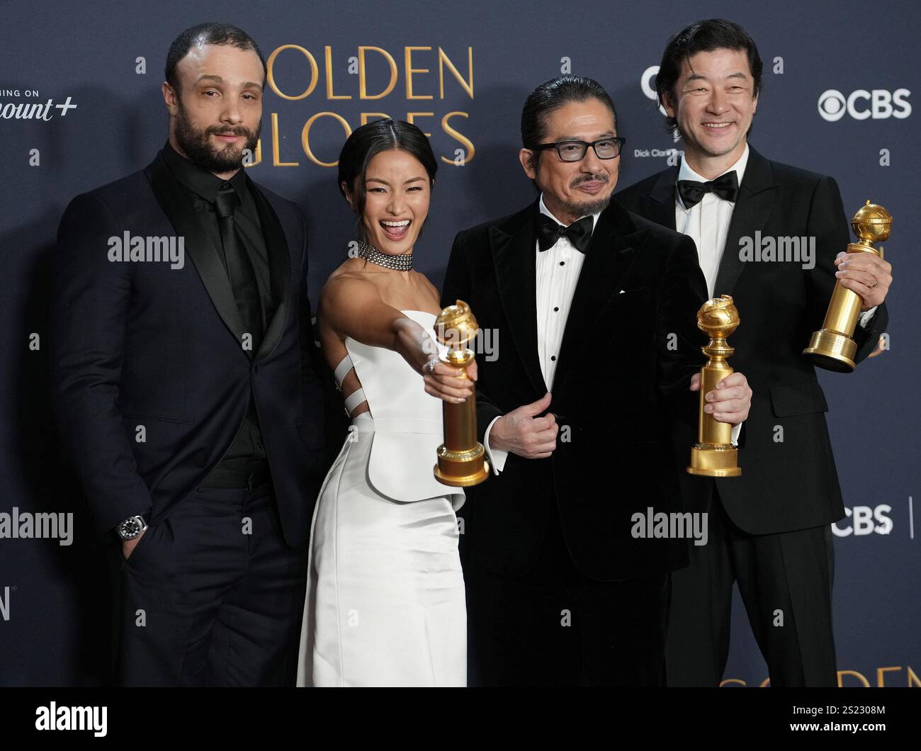 Los Angeles, USA. 05th Jan, 2025. (L-R) SHOGUN Cast - Cosmo Jarvis ...