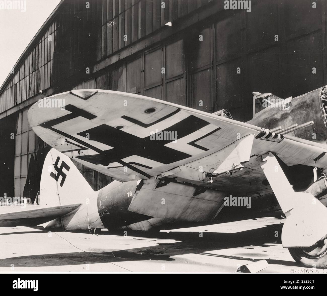 Captured P-47 - Historical document, photographer unknow Stock Photo ...