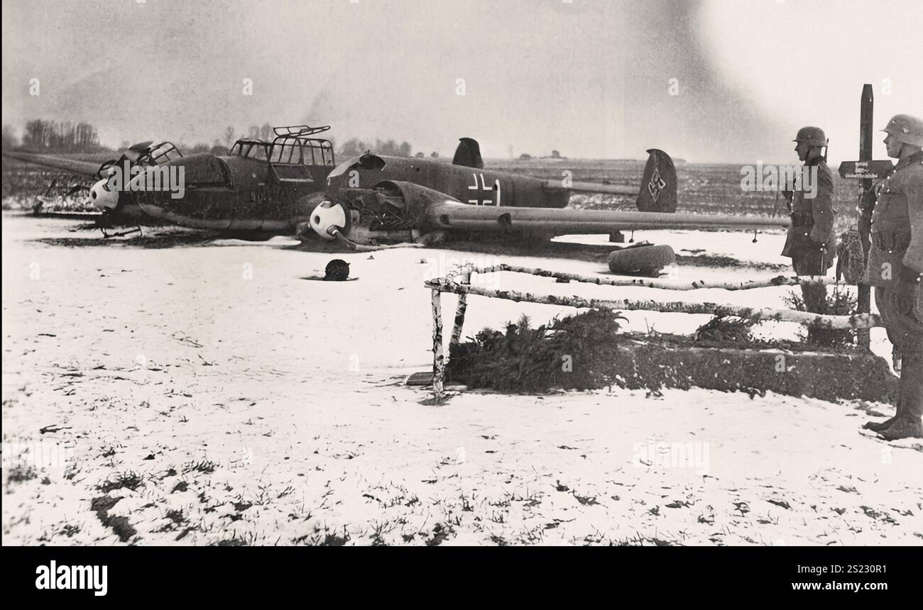 Guard at the tomb of the Luftwaffe Major Charles Hames (Karl Hammes ...