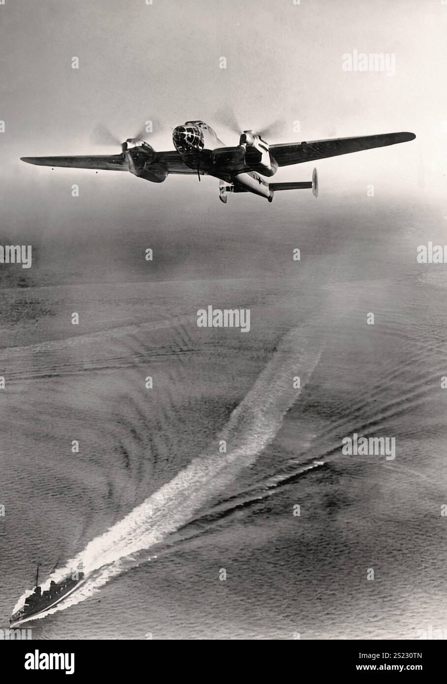 Messerschmitt Bf.162 in flight over the sea. - Historical document ...