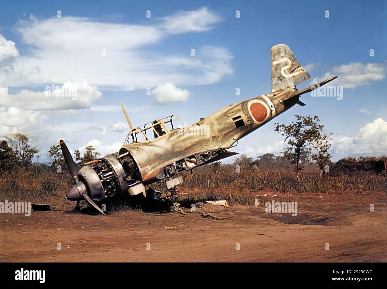 Crashed Mitsubishi Ki-51 TYPE 99 - Historical document, photographer ...