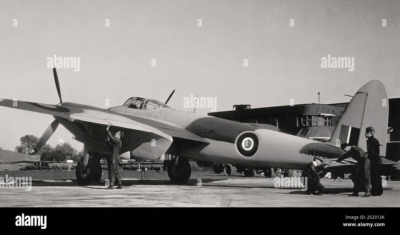 The technical staff is preparing for the test flight fighter-bomber ...