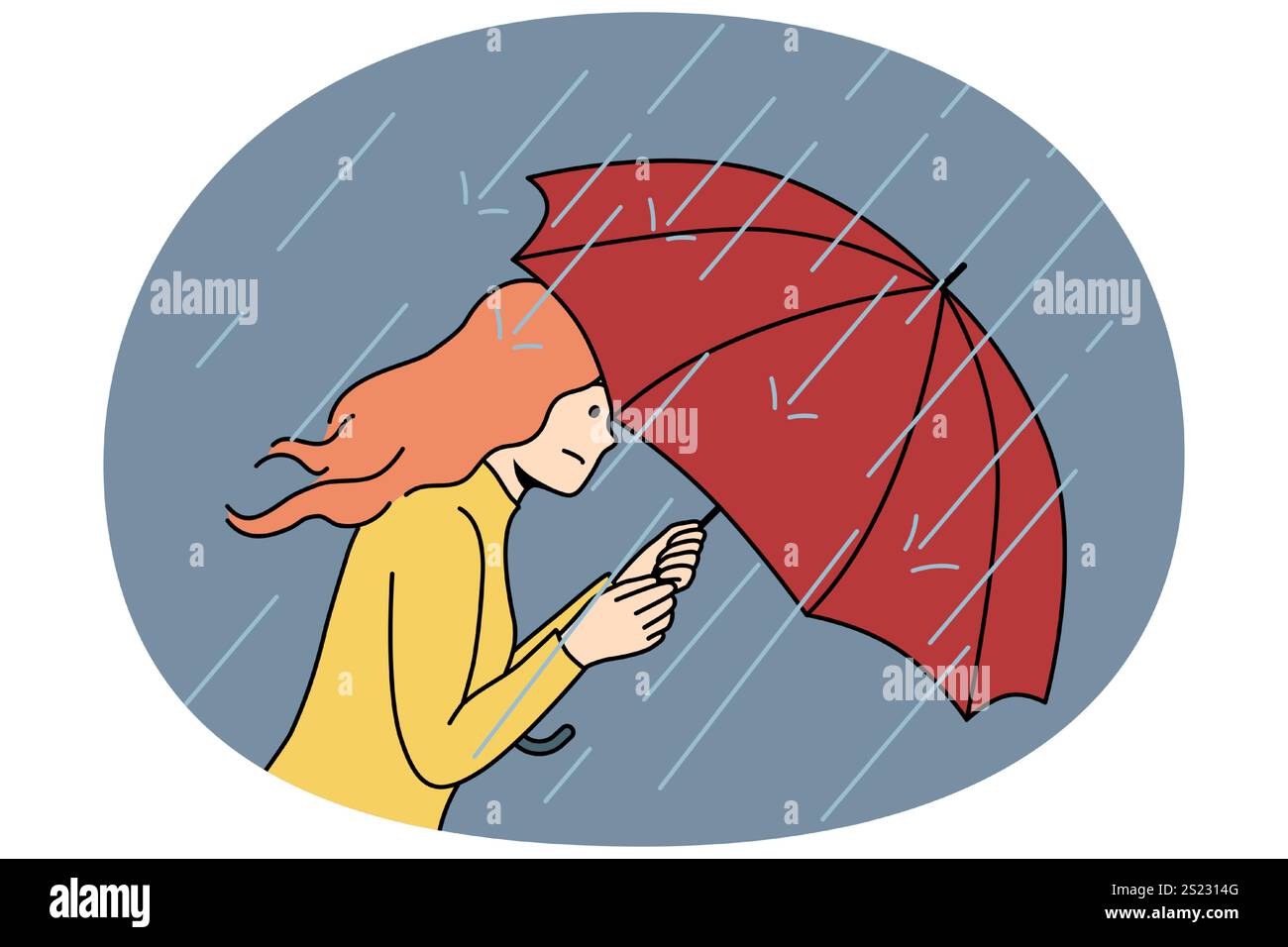 Sudden rainfall Stock Vector Images - Alamy
