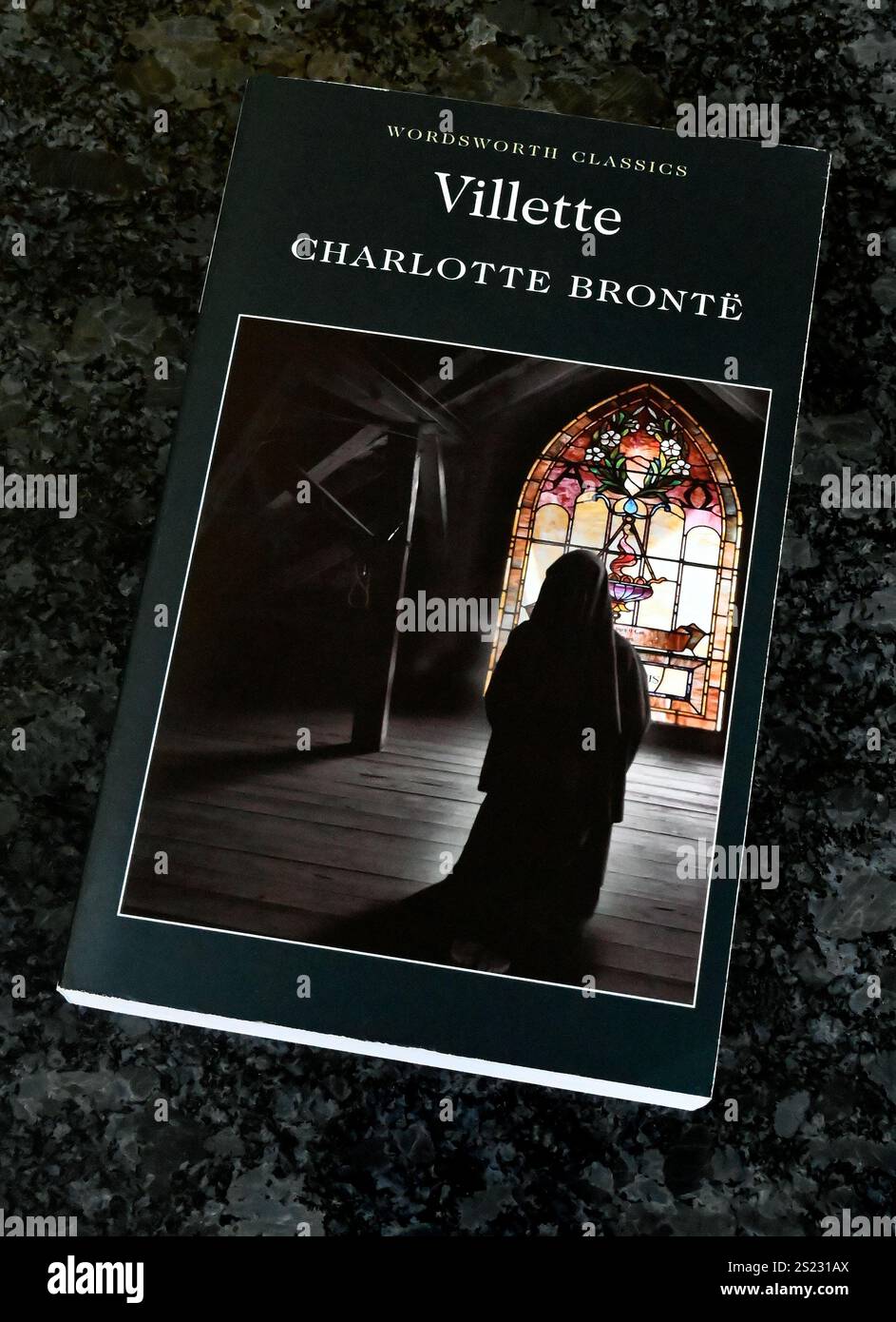 Book cover "Villette" by Charlotte Bronte Stock Photo - Alamy