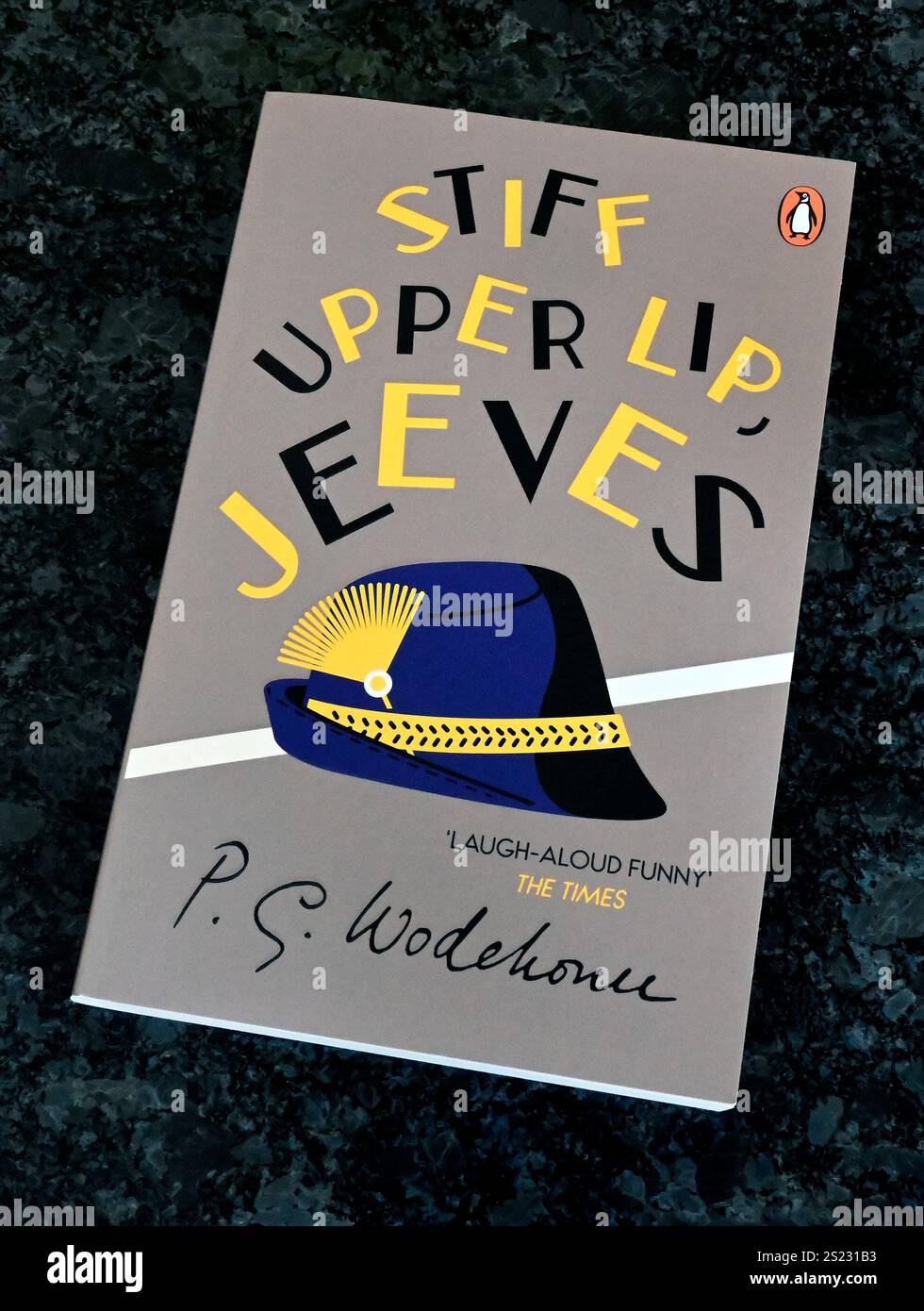 Book cover. "Stiff Upper Lip. Jeeves" by P.G.Wodehouse Stock Photo - Alamy