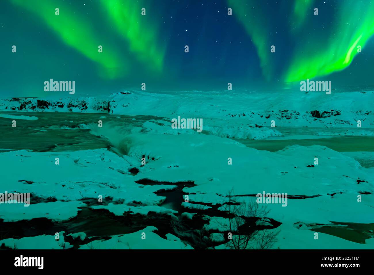 Stunning Northern Lights In The Icelandic Night Sky Stock Photo - Alamy