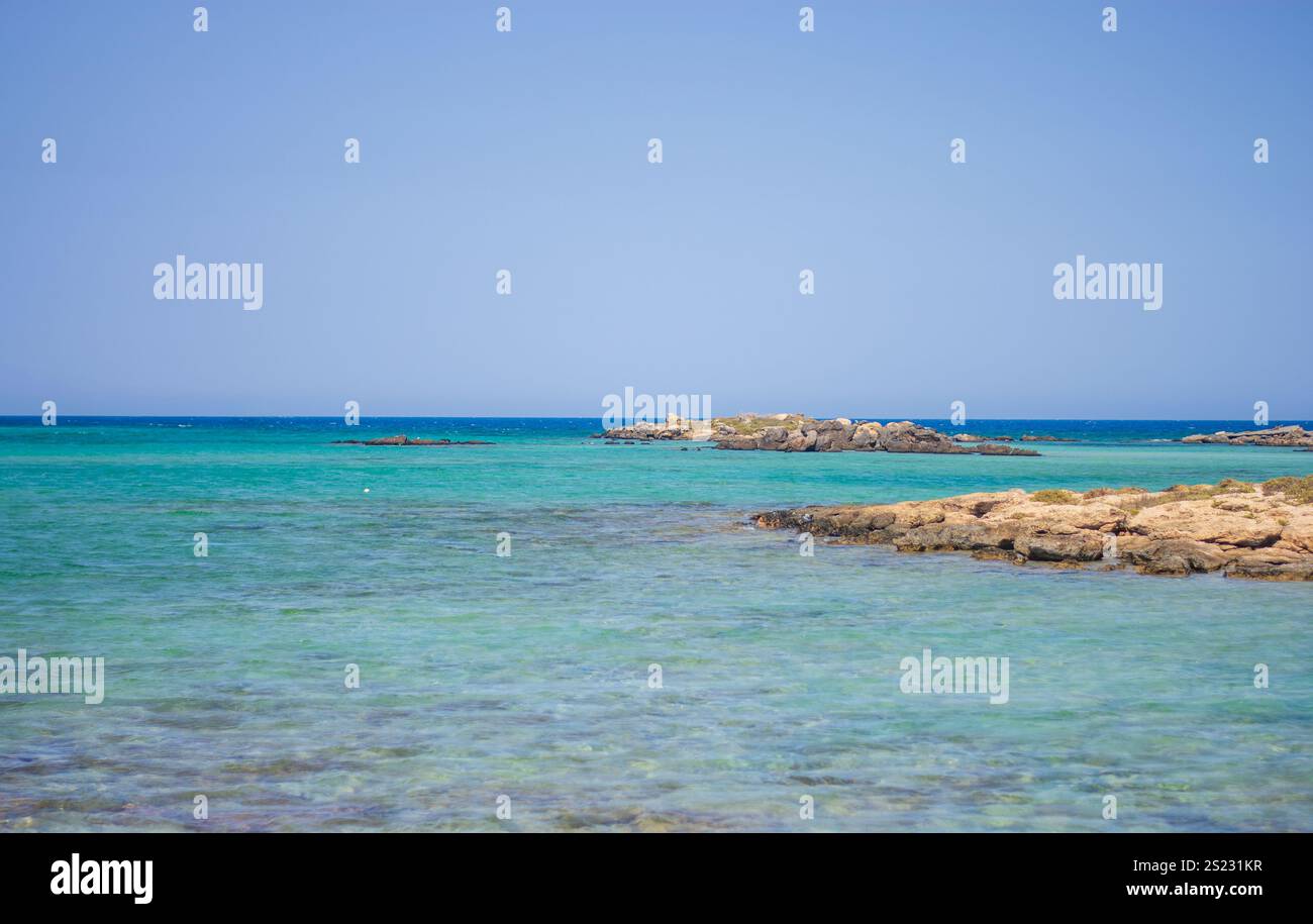 A splendid view of the emerald sea Stock Photo - Alamy