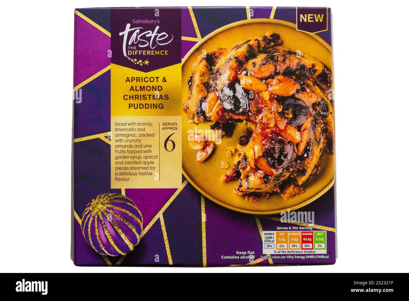 Sainsburys Taste the Difference Apricot & Almond Christmas Pudding ...