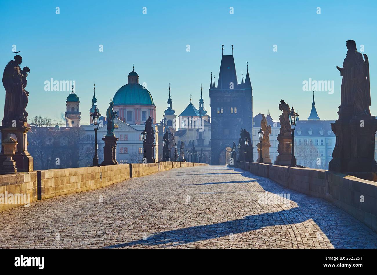 Historic Charles Bridge attracts tourists with its preserved stone ...
