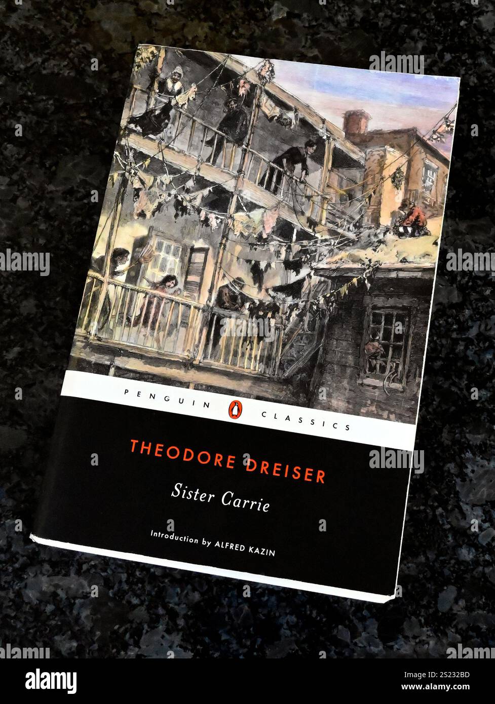 Book cover. "Sister Carrie" by Theodore Dreiser Stock Photo - Alamy