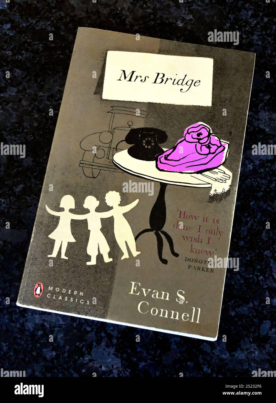 Book cover "Mrs Bridge" by Evan S.Connell Stock Photo - Alamy
