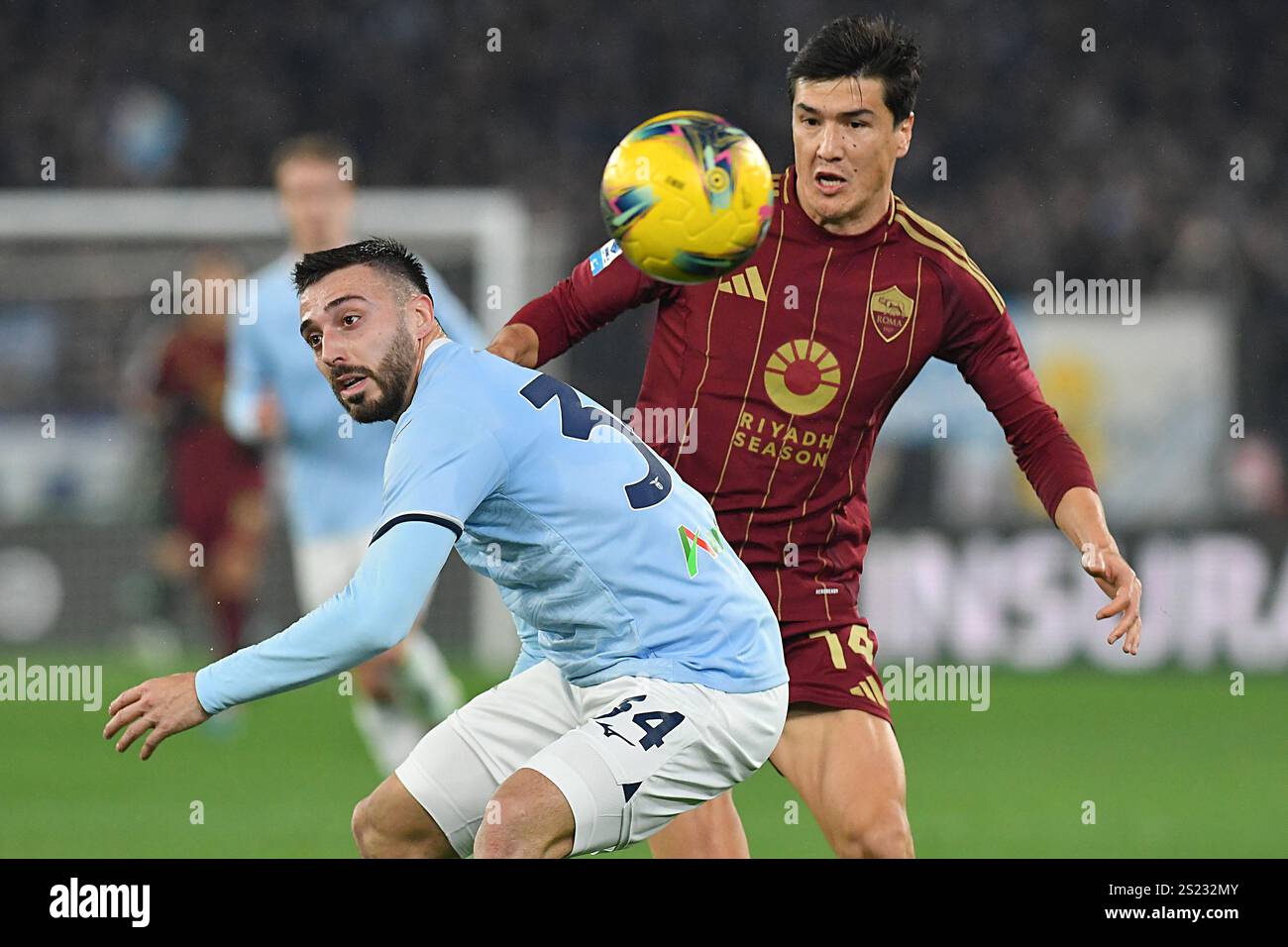 Rome, Italy. 05th Jan, 2025. Mario Gila of SS Lazio (L) Eldor ...