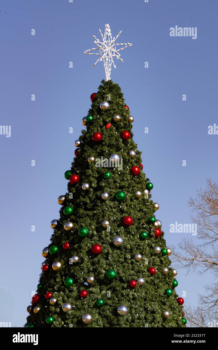 Christmas balls palm tree hi-res stock photography and images - Alamy