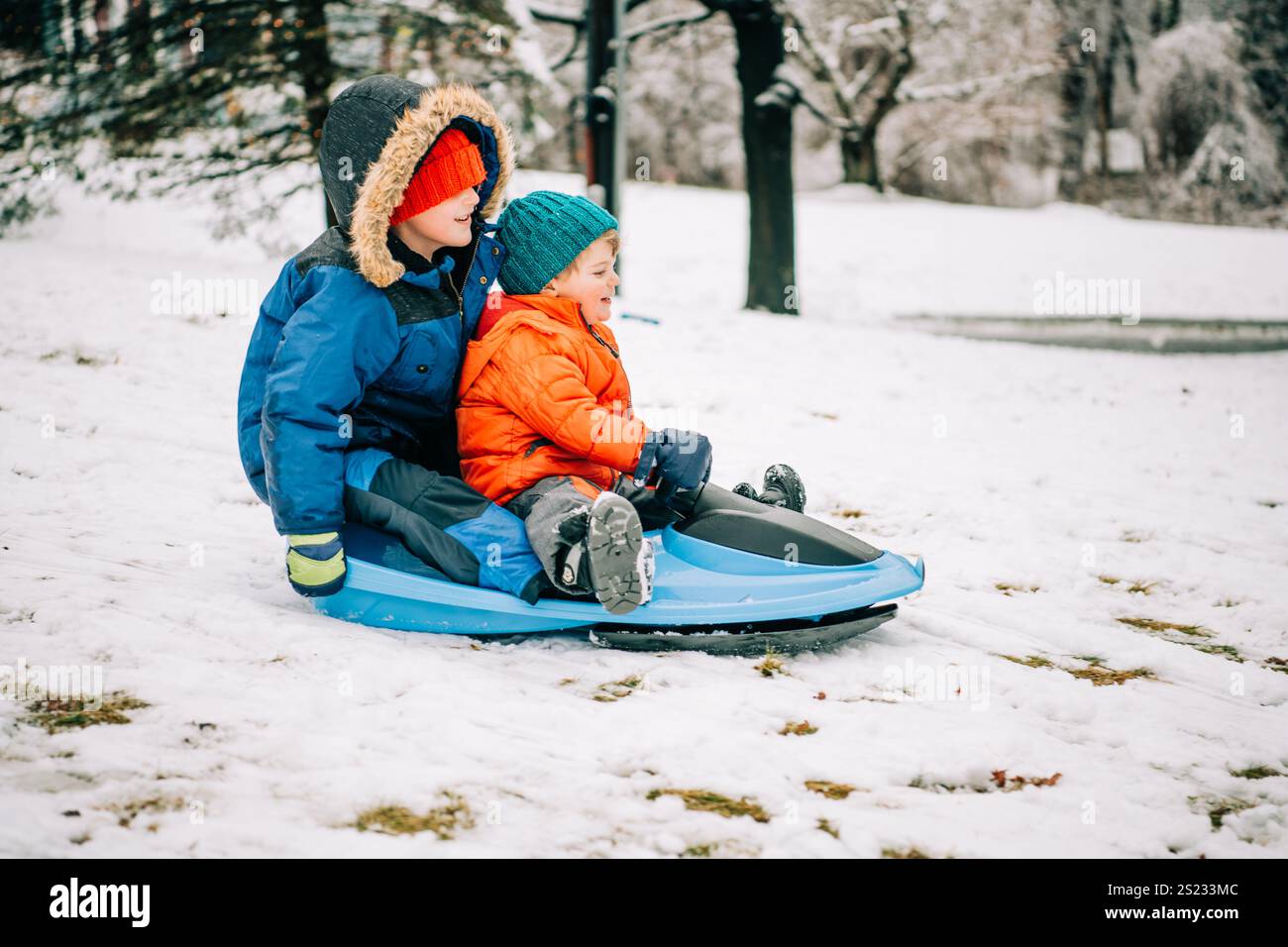 Two siblings share joyful hi-res stock photography and images - Alamy