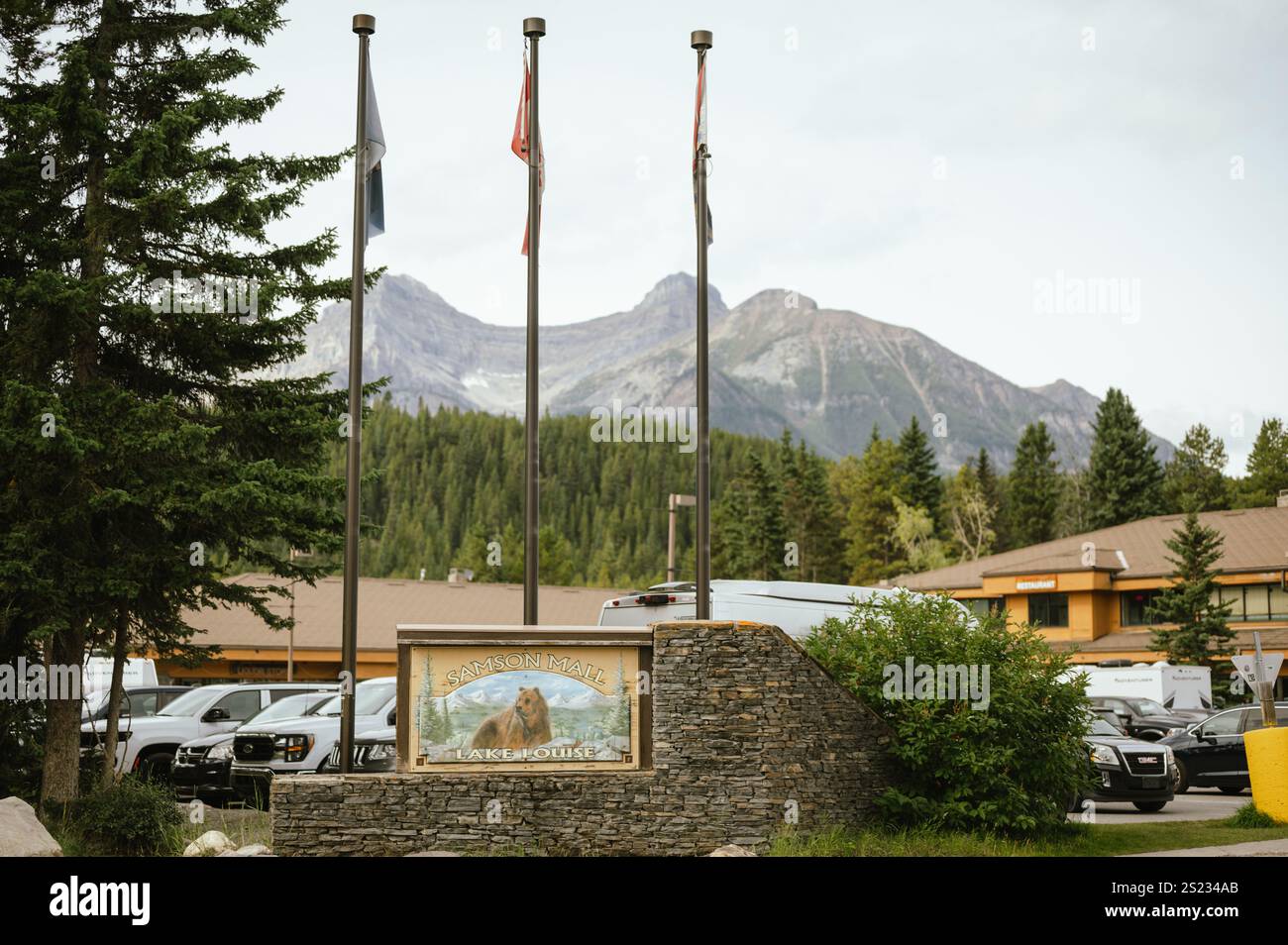 Lake Louise, Alberta, Canada - August 26, 2024: Samson Mall Stock Photo ...