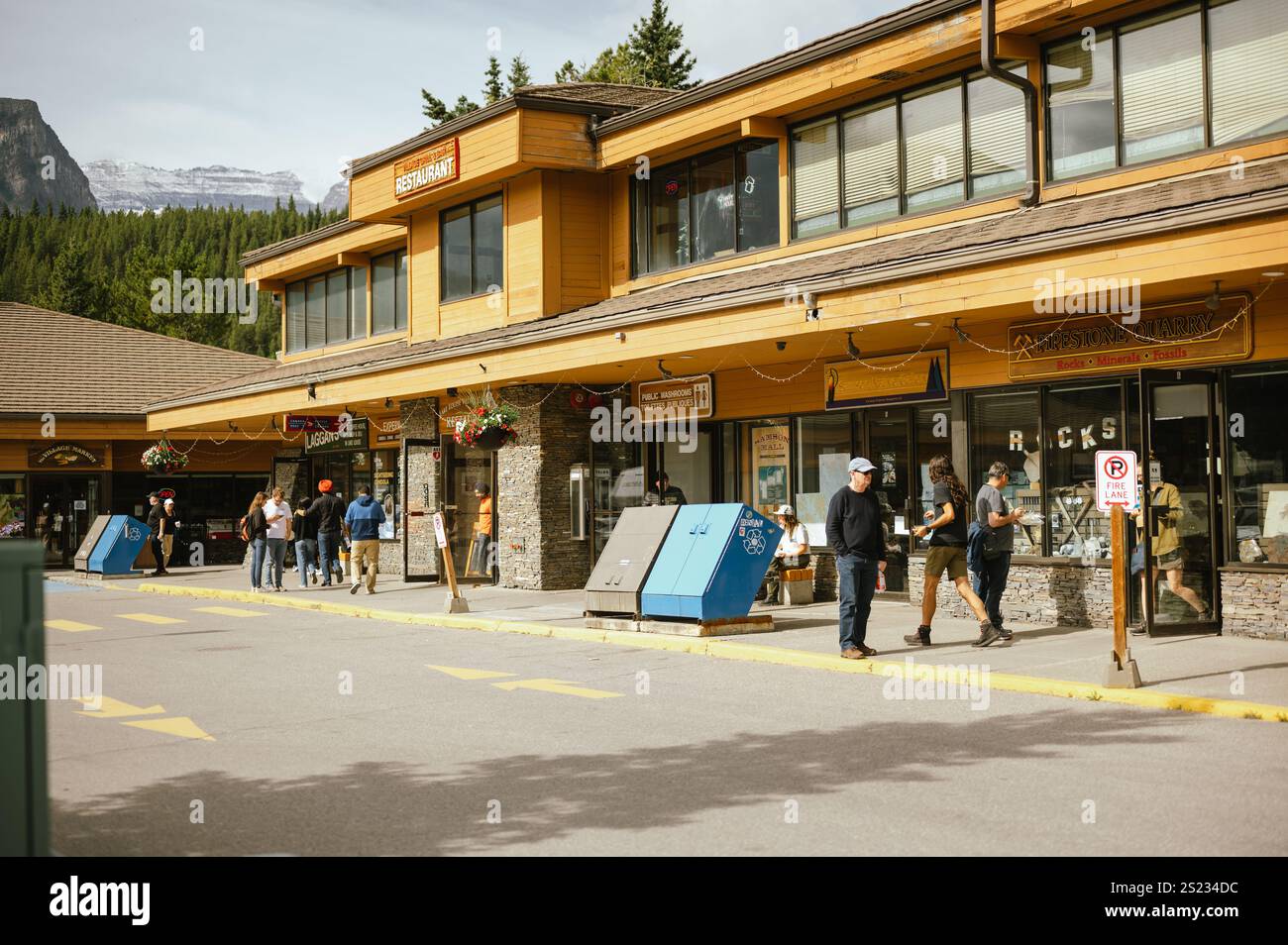 Lake Louise, Alberta, Canada - August 26, 2024: Samson Mall Stock Photo ...