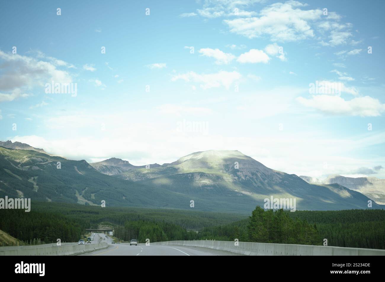 Banff, Alberta, Canada - August 26, 2024: Scenic highway drive Stock ...