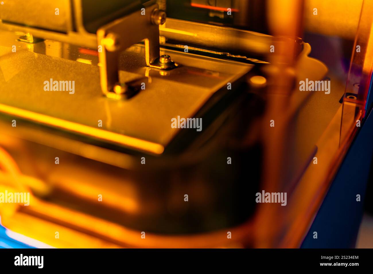 3d resin printer in interior showroom Stock Photo - Alamy