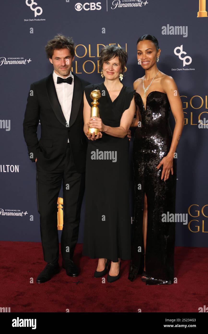 Beverly Hills, USA. 05th Jan, 2025. (L-R) Clément Ducol and Camille ...