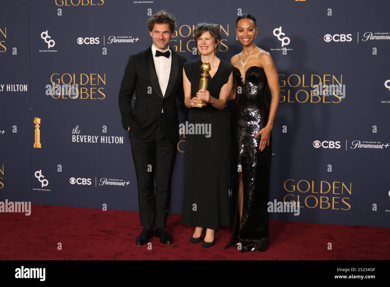 Beverly Hills, USA. 05th Jan, 2025. (L-R) Clément Ducol and Camille ...