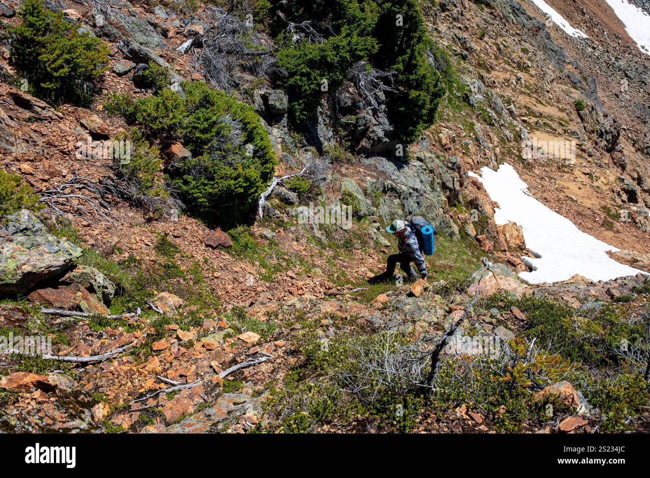 Exploring rugged mountain terrain hi-res stock photography and images ...