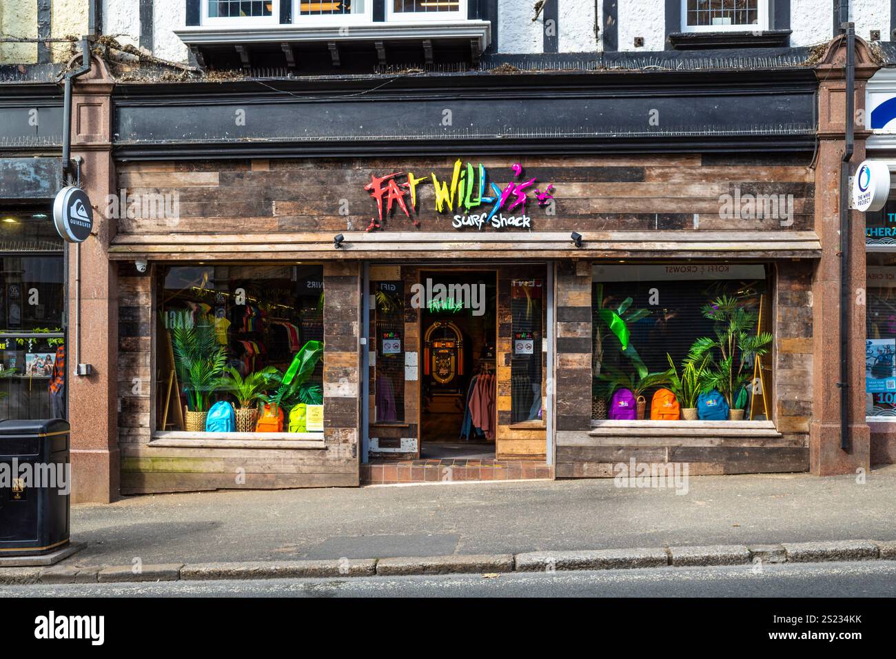 A Fat Willy's Surf Shack store shop in Newquay town centre center in ...