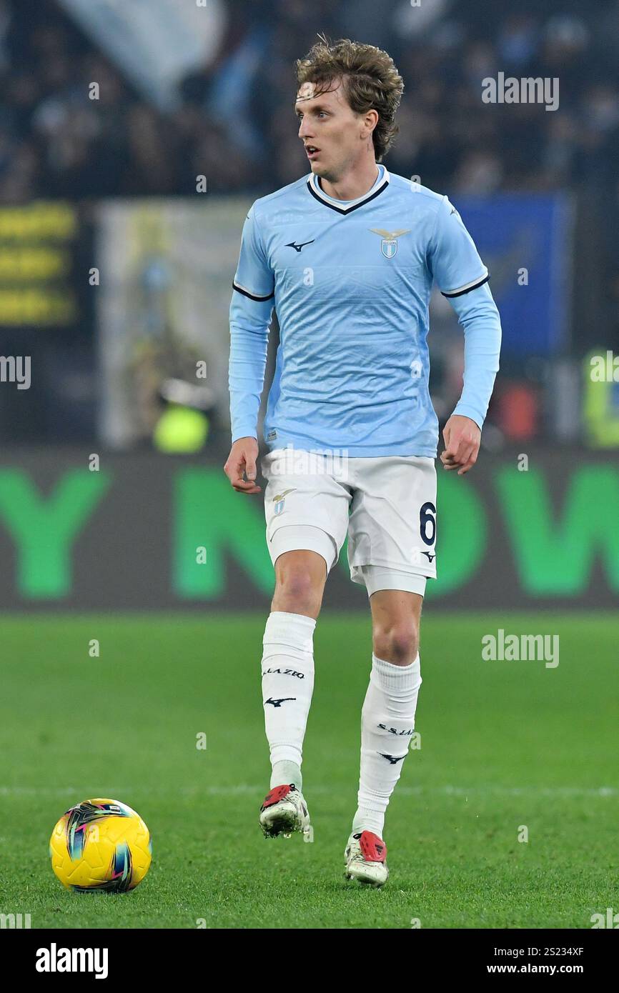 Rome, Italy. 05th Jan, 2025. Nicolo Rovella of SS Lazio seen in action during the Serie A match ...