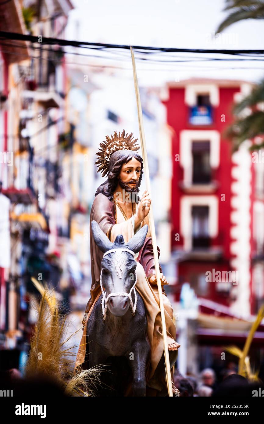 Christ during Palm Sunday in Villajoyosa Stock Photo - Alamy