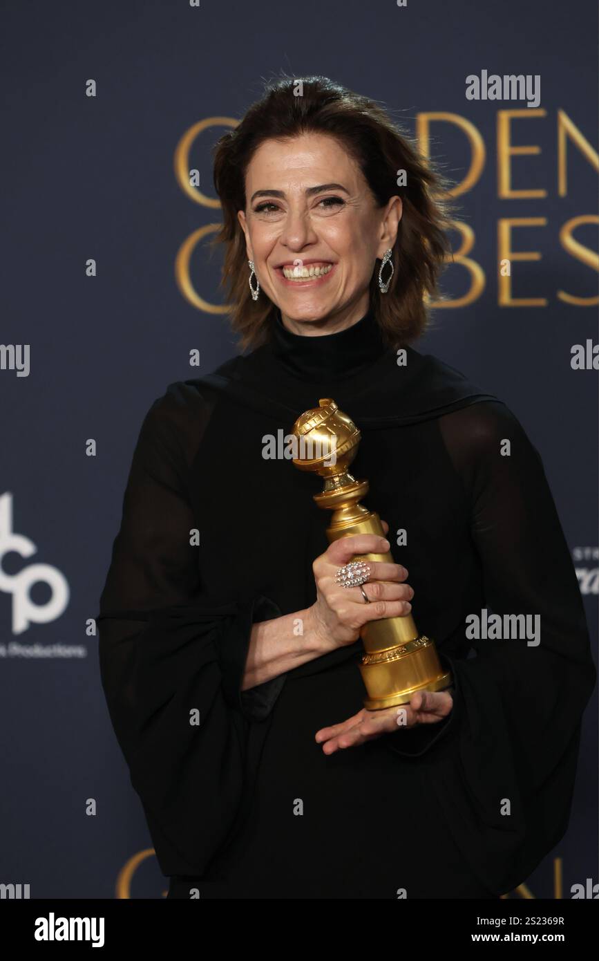 Beverly Hills, USA. 05th Jan, 2025. Fernanda Torres, winner of the Best ...