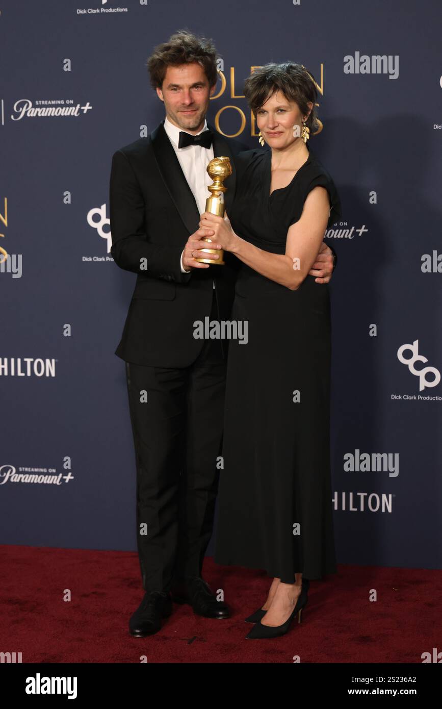 Beverly Hills, USA. 05th Jan, 2025. Clément Ducol and Camille Dalmais ...