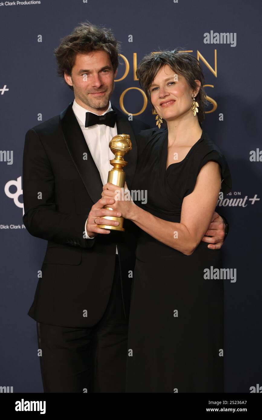 Beverly Hills, USA. 05th Jan, 2025. Clément Ducol and Camille Dalmais ...