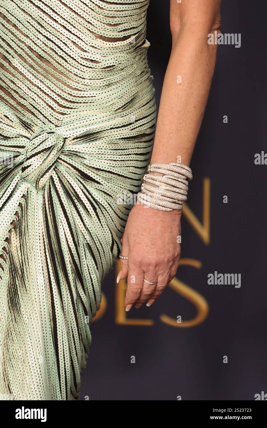 Sharon Stone poses in the press room during the 82nd Annual Golden ...