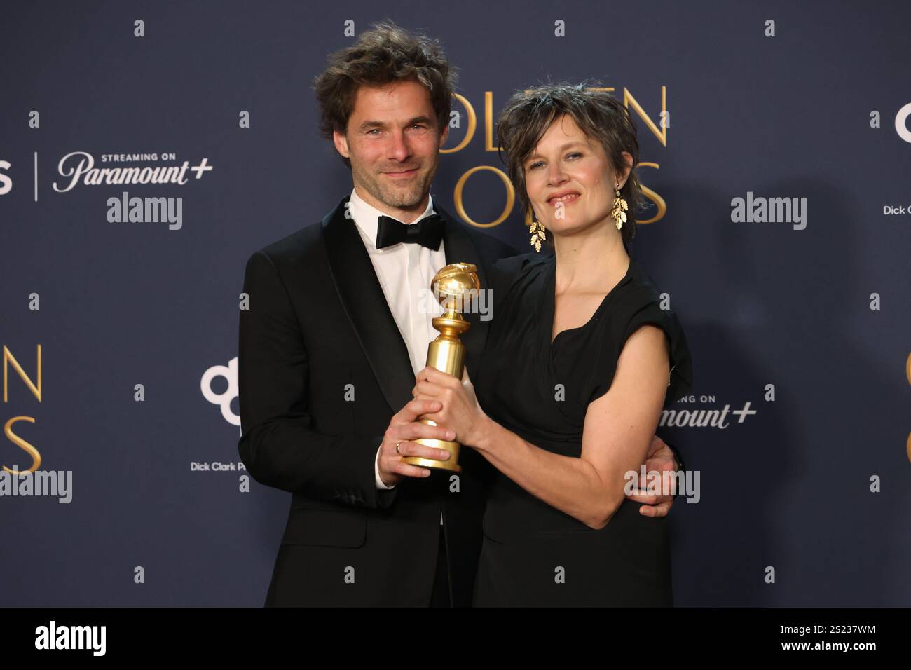 Beverly Hills, USA. 05th Jan, 2025. Clément Ducol and Camille Dalmais ...