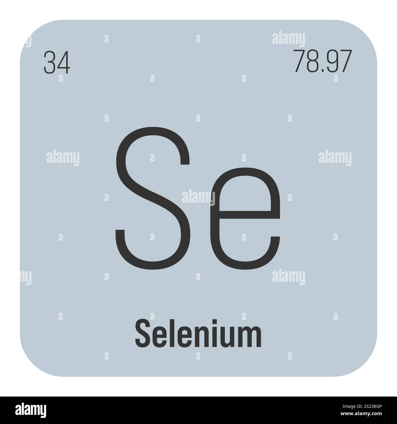 Selenium Se Periodic Table Element With Name Symbol Atomic Number And Weight Non Metal With