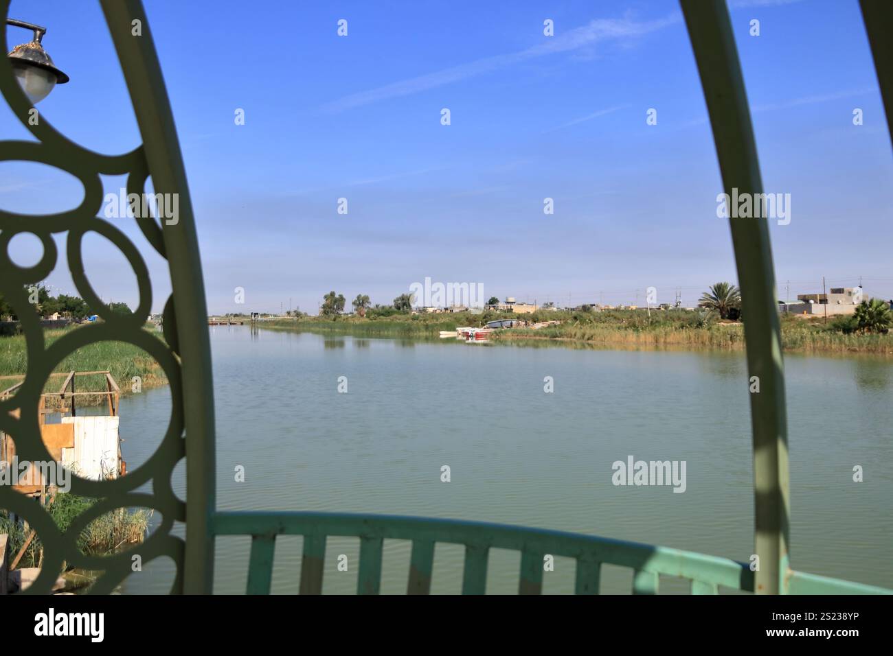 Tigris river at the Euphrates and Tigris confluence, Shatt al-Arab, Al ...