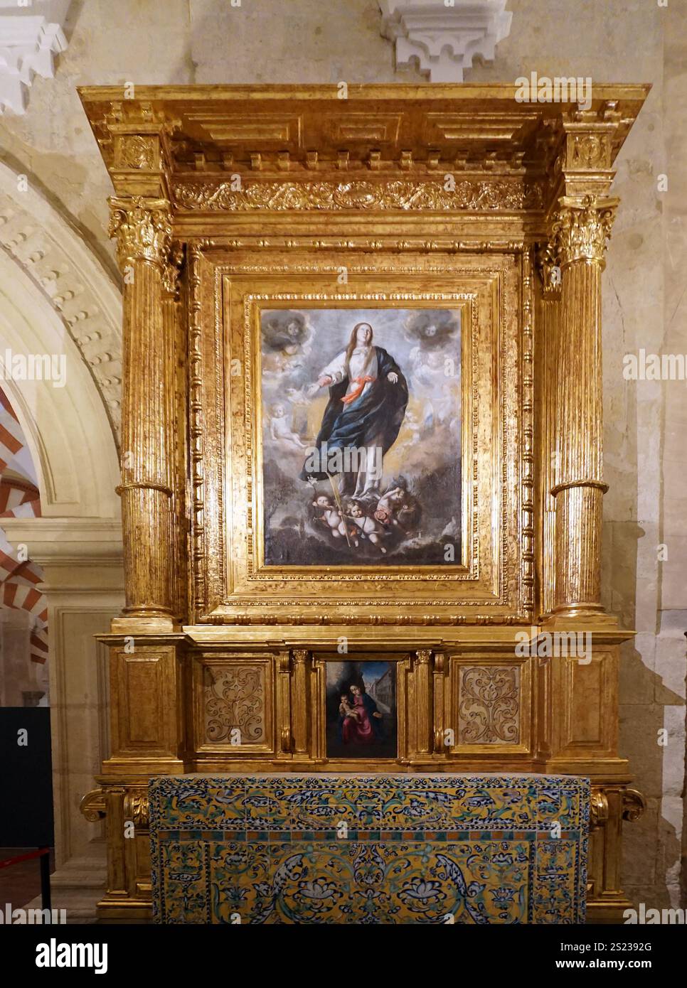 Altar of Santa Marta at The Mezquita.Mosque-Cathedral in Cordoba ...