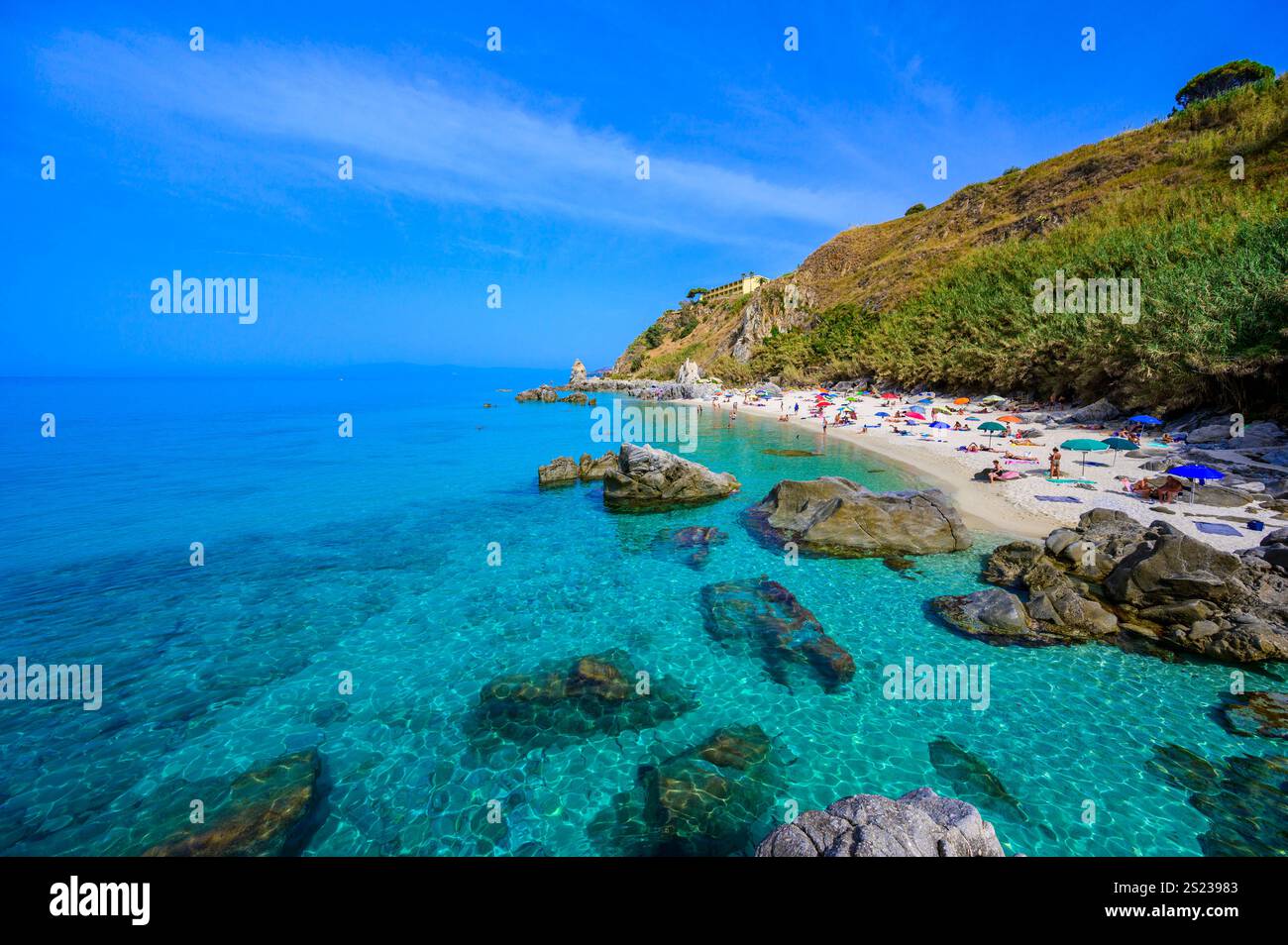 Spiaggia Michelino at Parghelia - Paradise white beach in Calabria at ...