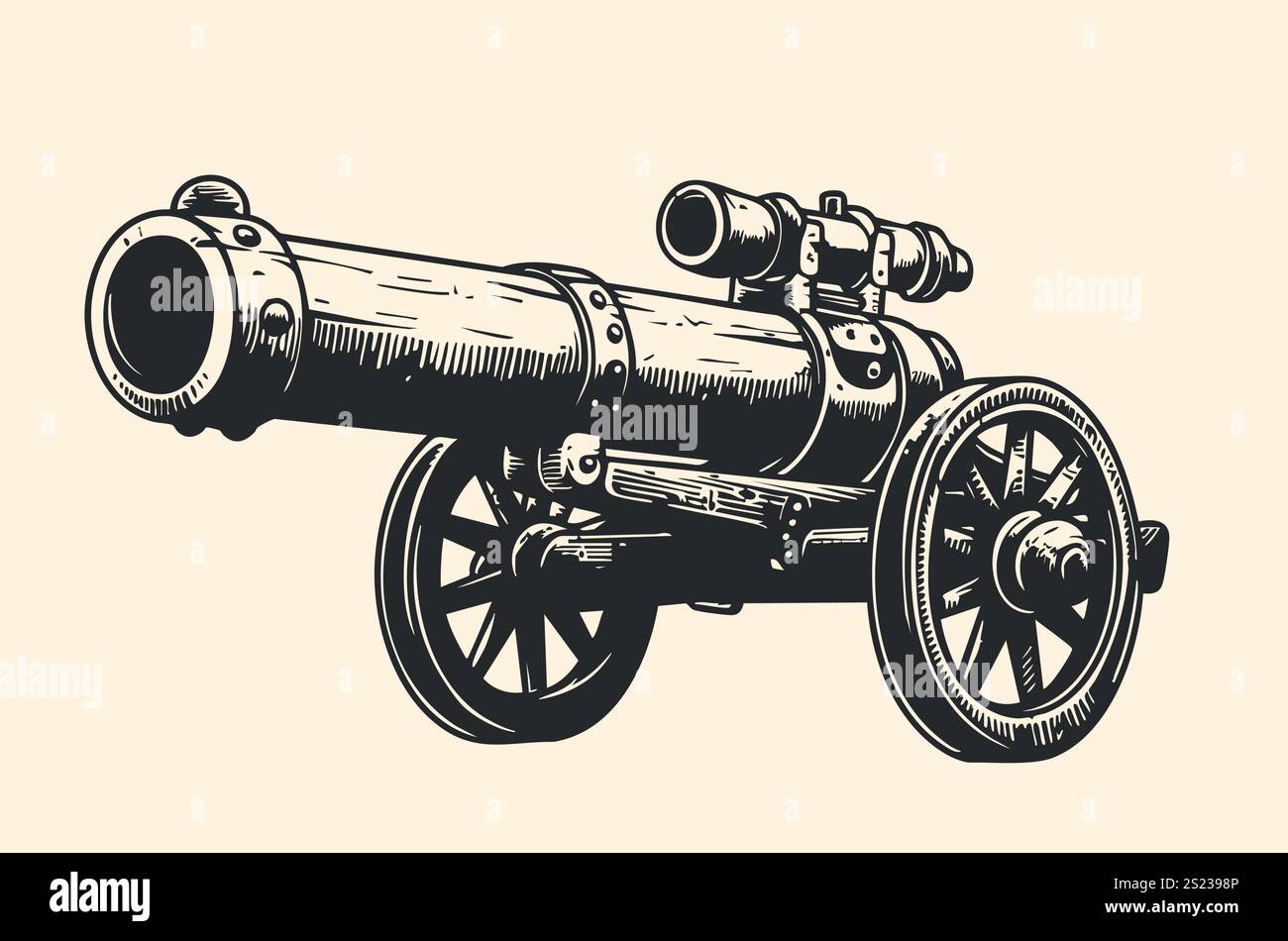 Vintage military cannon hi-res stock photography and images - Alamy