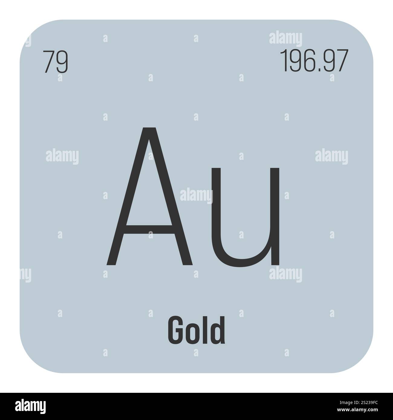 Gallium, Ga, periodic table element with name, symbol, atomic number ...